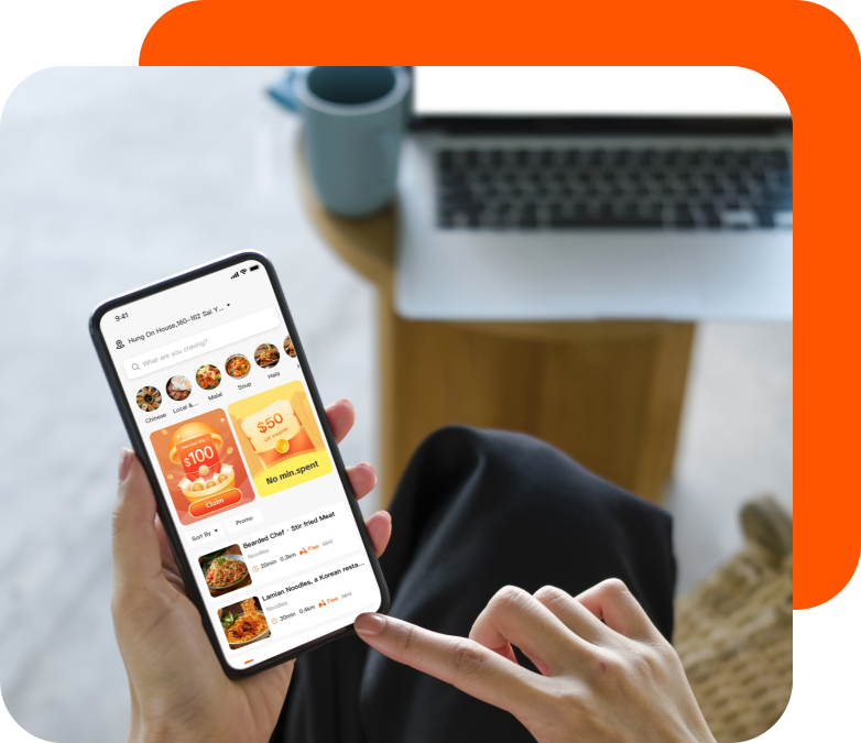 Jeada food delivery platform in Singapore